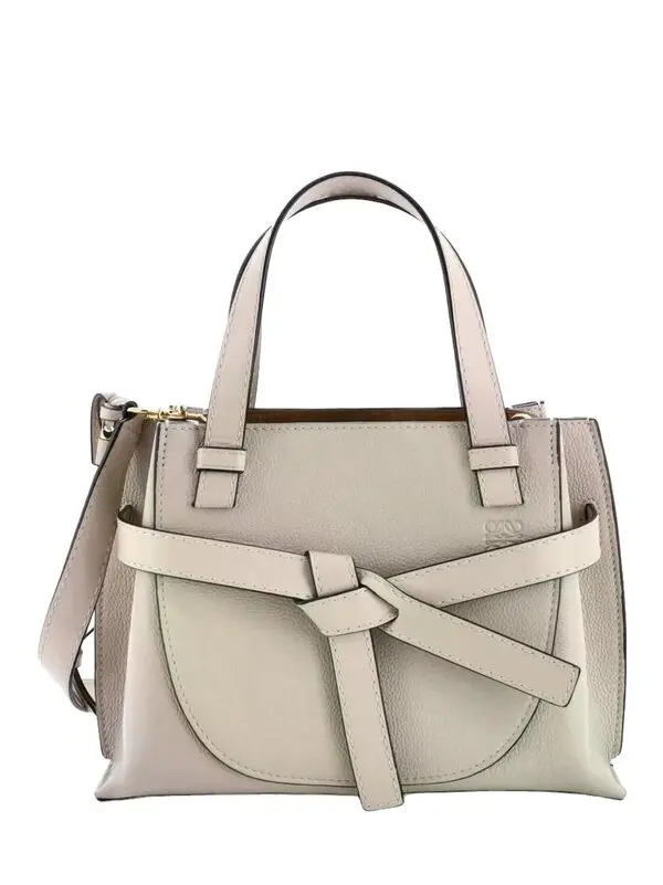 Loewe Gate Tote Mini Satchel Leather - Neutrals