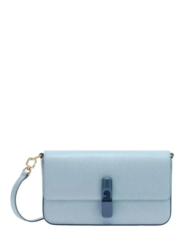 Furla Iride Leather Shoulder Bag - Blue
