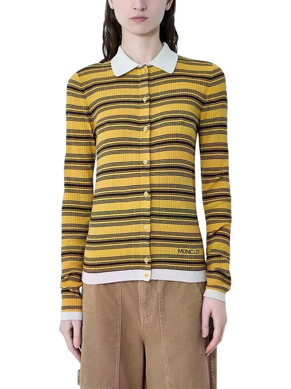 Moncler Striped Button-fastening Shirt - Yellow