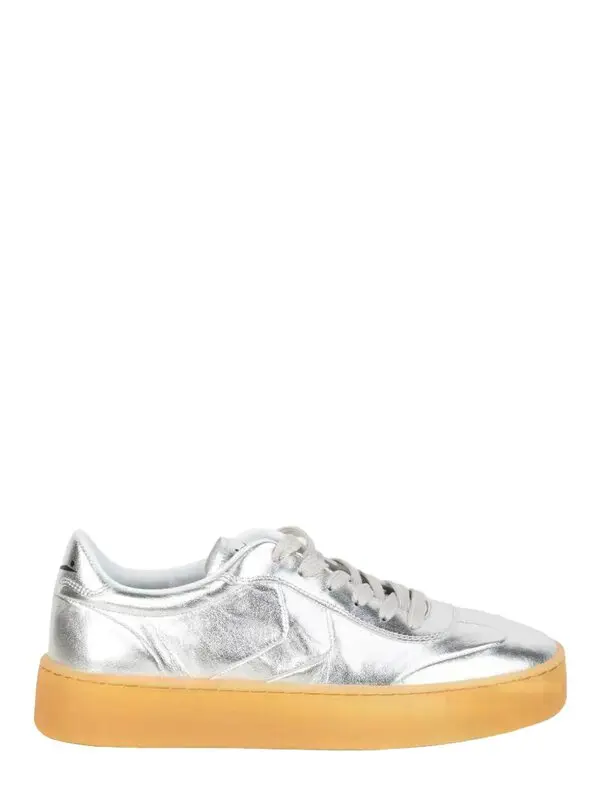 VOILE BLANCHE Leather Lace-up Sneakers - Silver