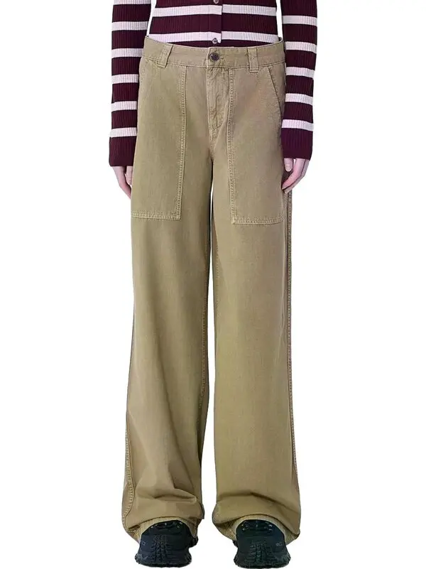Moncler Wide-leg Trousers - Neutrals