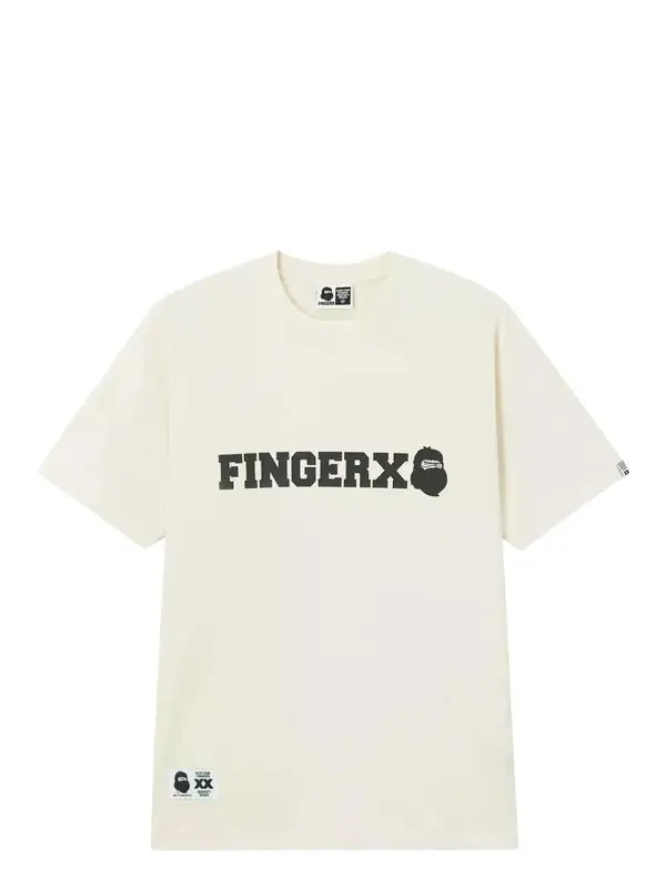 FINGERCROXX Logo T-shirt - Neutrals