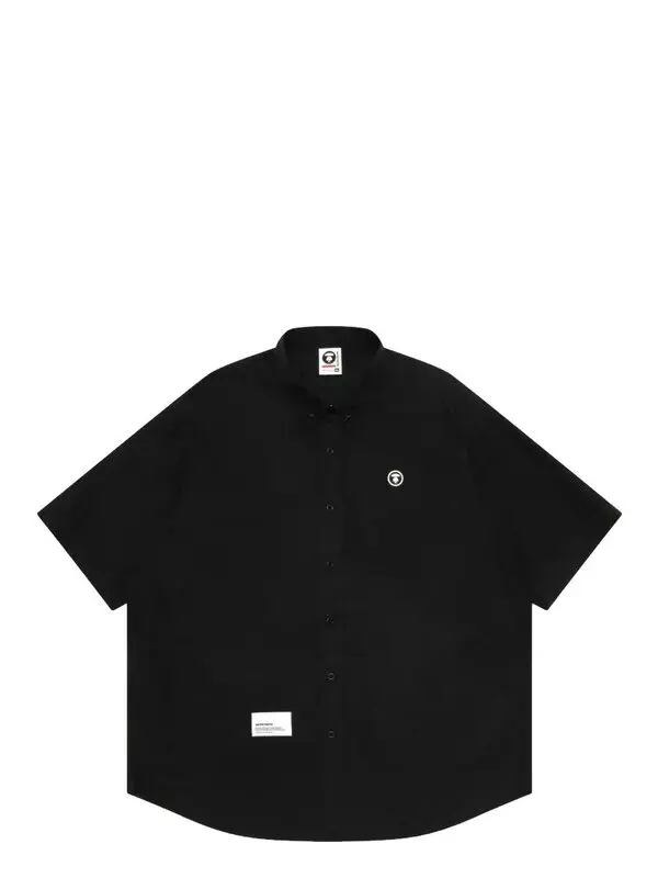 AAPE BY *A BATHING APE Short-sleeve Logo Shirt - Black