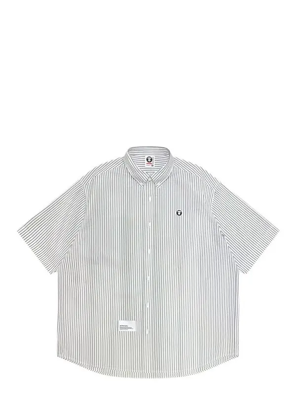 AAPE BY *A BATHING APE Striped Patch Shirt - White