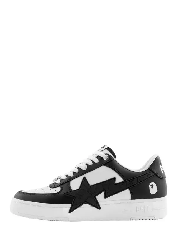 A BATHING APE Star-motif Lace-up Sneakers - White