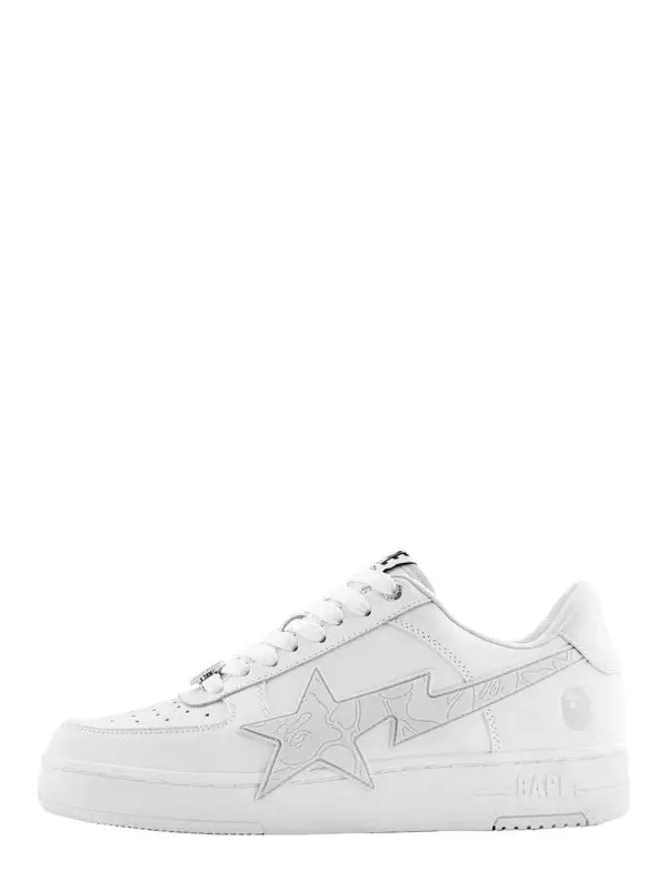 A BATHING APE Star-embossed Sneakers - White