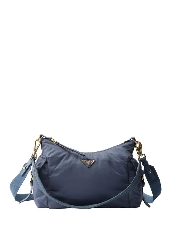 Prada Explore Large Re-nylon And Leather Bag - Blue
