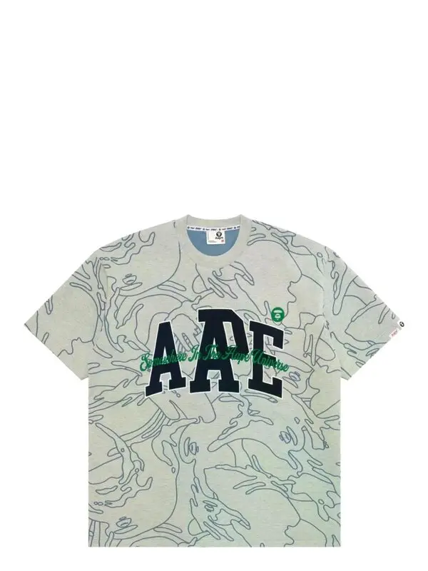 AAPE BY *A BATHING APE Patterned T-shirt - Grey