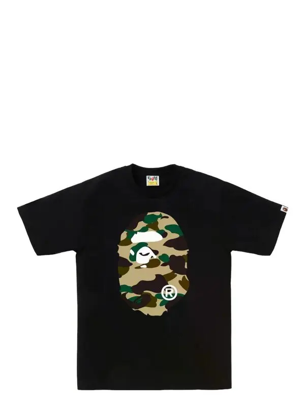 A BATHING APE Camouflage-print T-shirt - Black