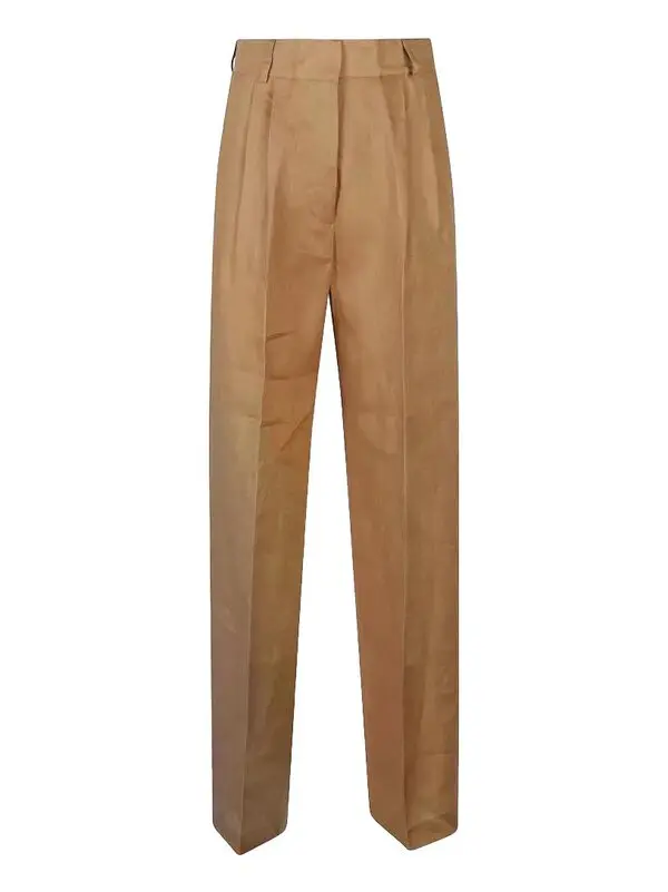 ACTUALEE Pleated Trousers - Neutrals