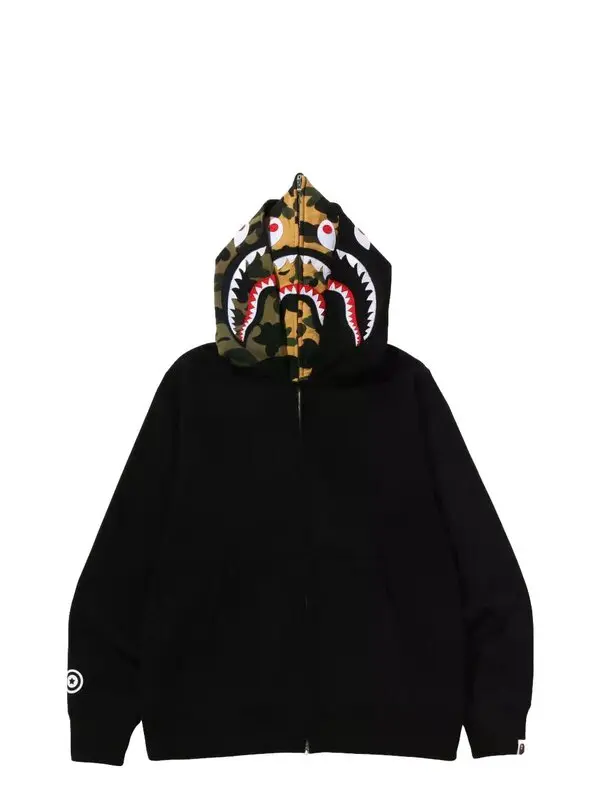 A BATHING APE Long-sleeve Zip Hoodie - Black