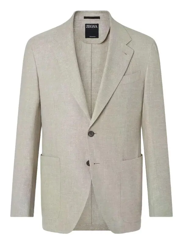 Zegna Crossover Wool Jacket - Neutrals