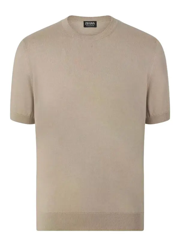Zegna Oasi Cotton T-shirt - Neutrals