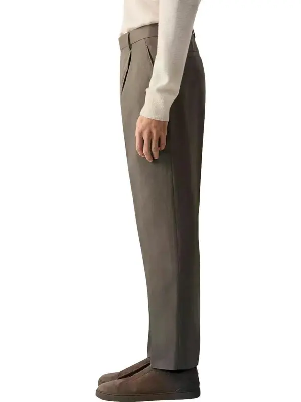 Zegna Pleated Trousers - Grey