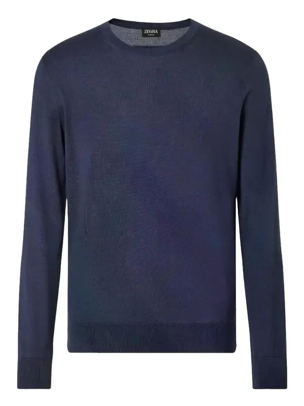 Zegna Crewneck Sweater - Blue