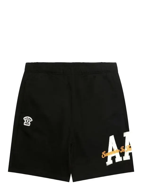 AAPE BY *A BATHING APE Camouflage-pocket Shorts - Black