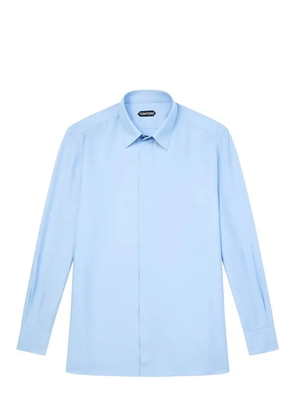 TOM FORD Twill Shirt - Blue