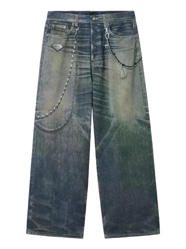 FIVE CM Chained Denim Jeans - Blue