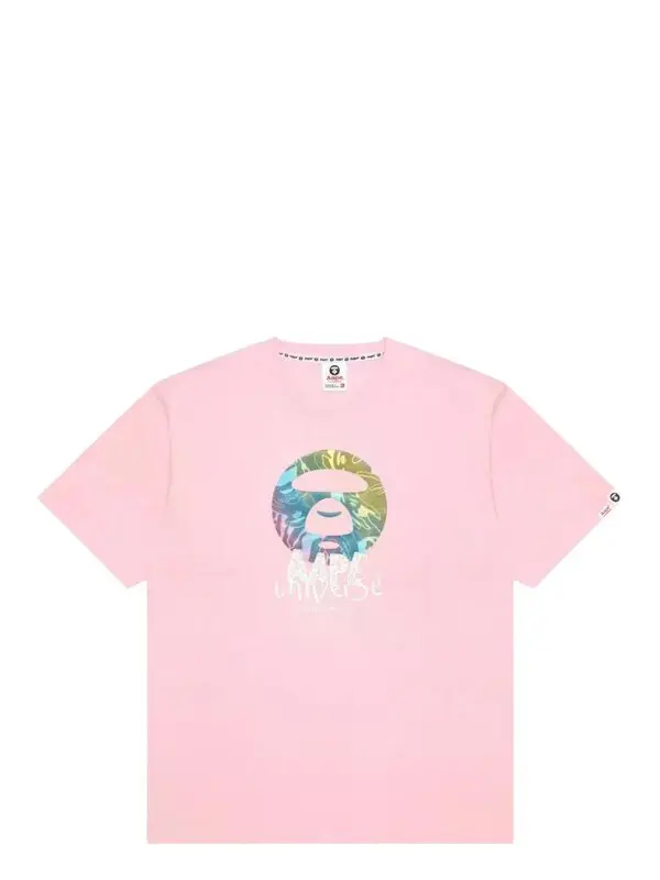 AAPE BY *A BATHING APE Graphic-print T-shirt - Pink
