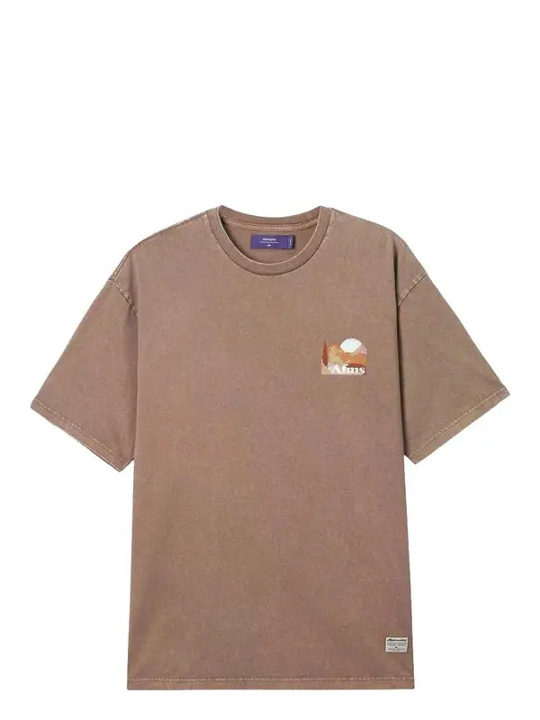 AFTERMATHS Graphic-print T-shirt - Brown
