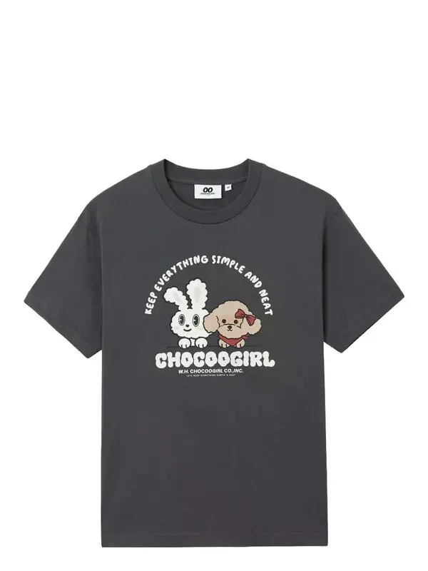 CHOCOOLATE Printed T-shirt - Grey