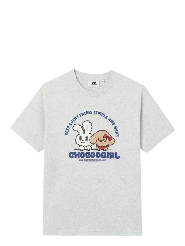 CHOCOOLATE Printed T-shirt - Grey