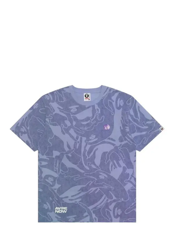 AAPE BY *A BATHING APE All-over-print T-shirt - Blue