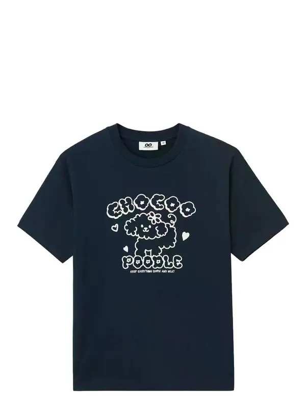 CHOCOOLATE Graphic Print T-shirt - Blue