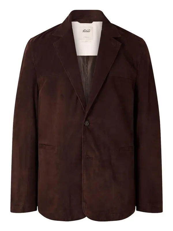 VALSTAR Suede Single-breasted Jacket - Brown