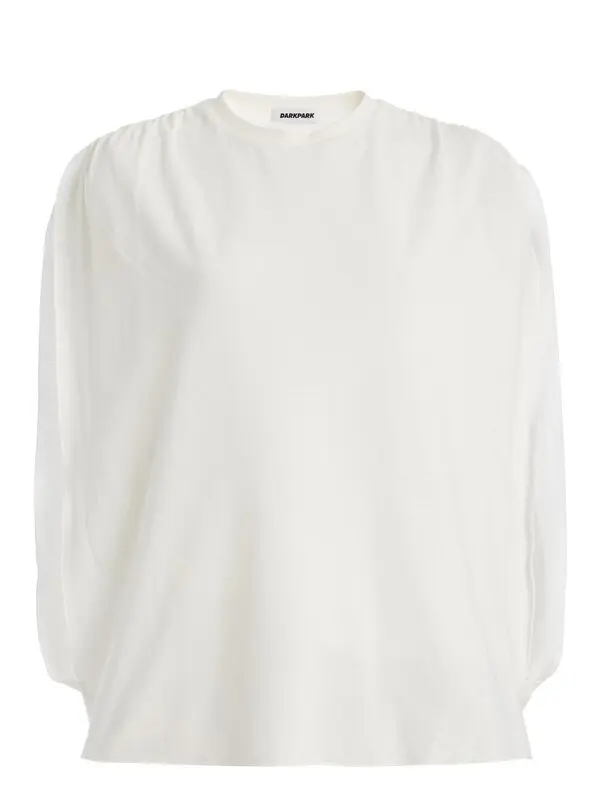 DARKPARK Tracy Cotton Jersey Top - White