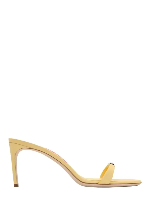 LUCASHEVA Amelie Nappa Leather Sandals - Yellow