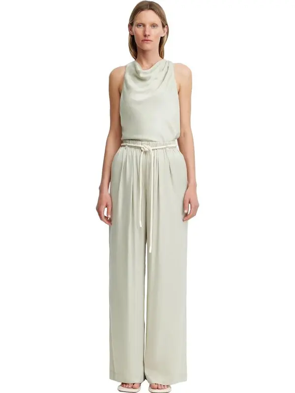 Significant Other Relaxed Wide-leg Pants - Moss