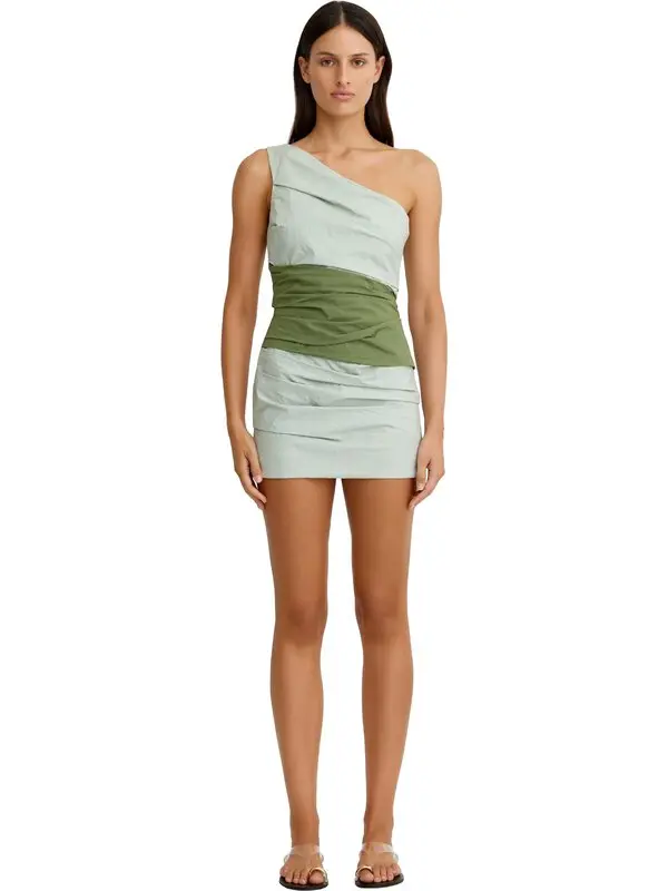 Significant Other Cecelia Mini Dress - Pesto Splice