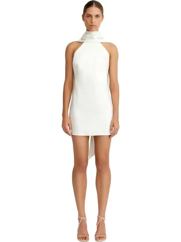 Significant Other Lucile Halter Mini Dress - Bone