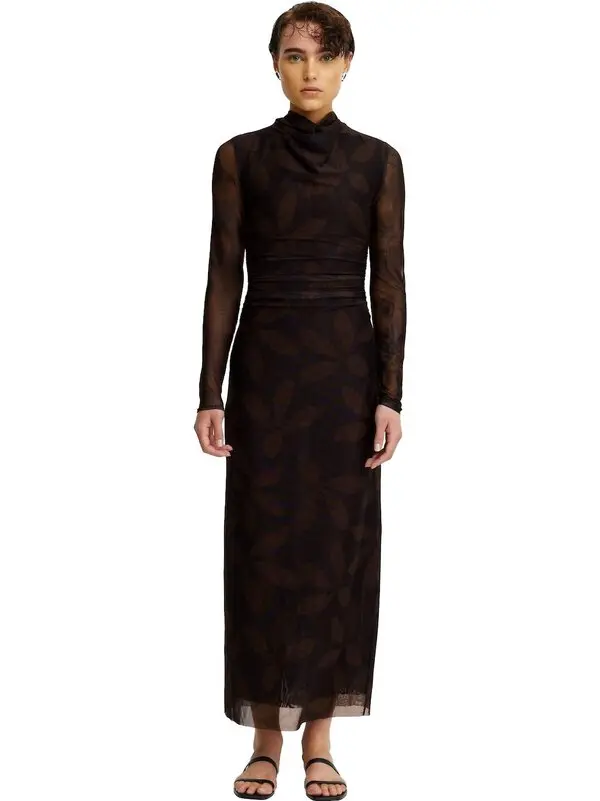 Significant Other Narcissa Midi Dress - Chocolate Blossom