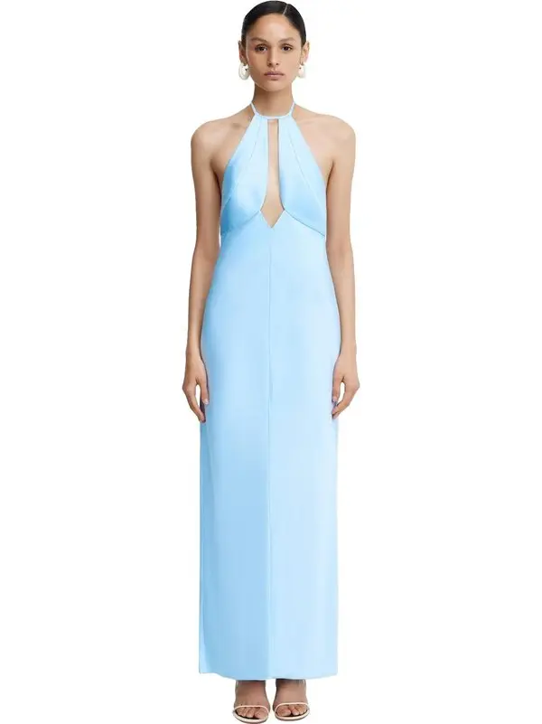 Significant Other Becca Halter Neck Maxi Dress - Columbia Blue
