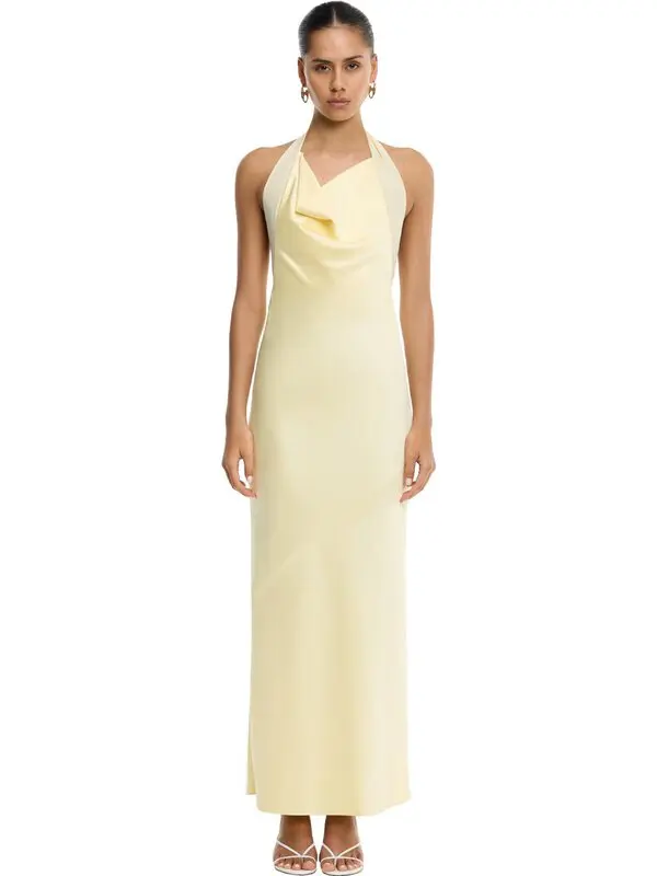 Significant Other Devlyn Halter Maxi Dress - Butter