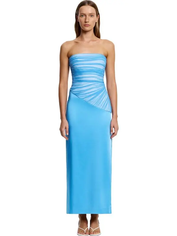 Significant Other Strapless Maxi Dress - Cerulean