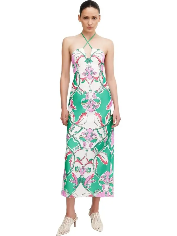 Significant Other Halter Neck Midi Dress - Florence Print