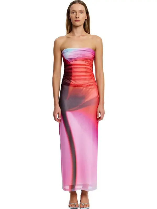 Significant Other Strapless Dress - Tropical Bloom