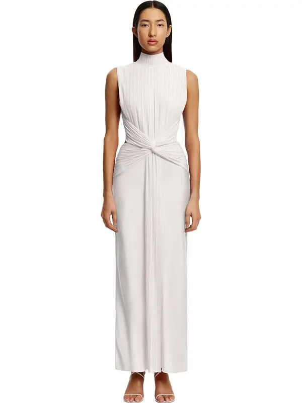 Significant Other Pleated Jersey Gown - Ivory