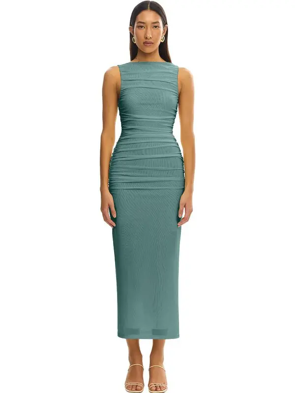 Significant Other Whitney Midi Dress - Washed Teal