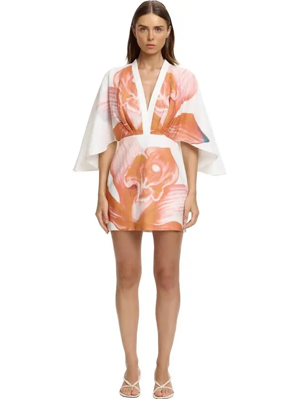 Significant Other Nyla Mini Dress - Tangerine Bloom