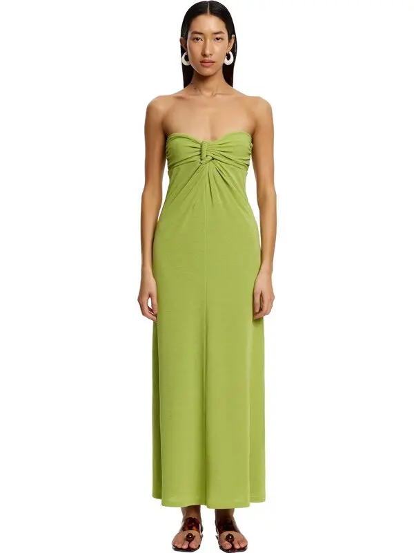 Significant Other Carrey Strapless Maxi Dress - Apple