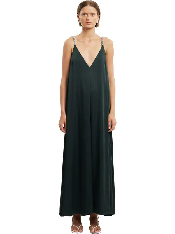 Significant Other Abbey Trapeze Maxi Dress - Emerald