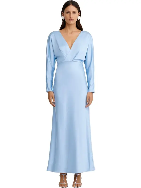 Significant Other Lucile Long Sleeve Maxi Dress - Ice Blue