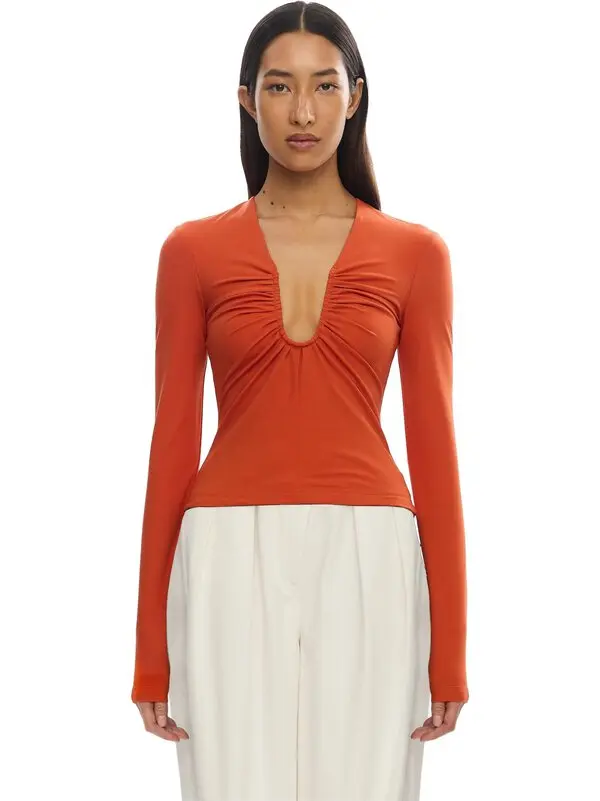Significant Other Long Sleeve Top - Rust