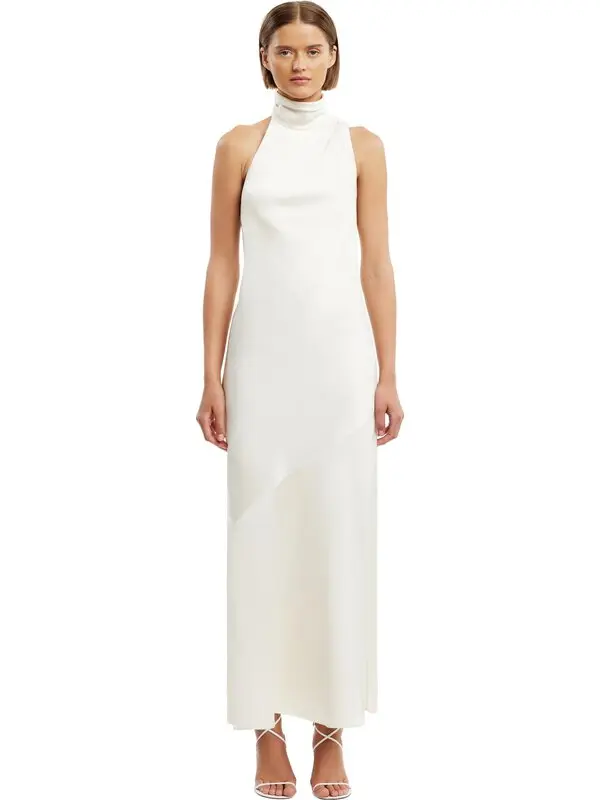 Significant Other Nadia Bias-cut Dress - Ecru