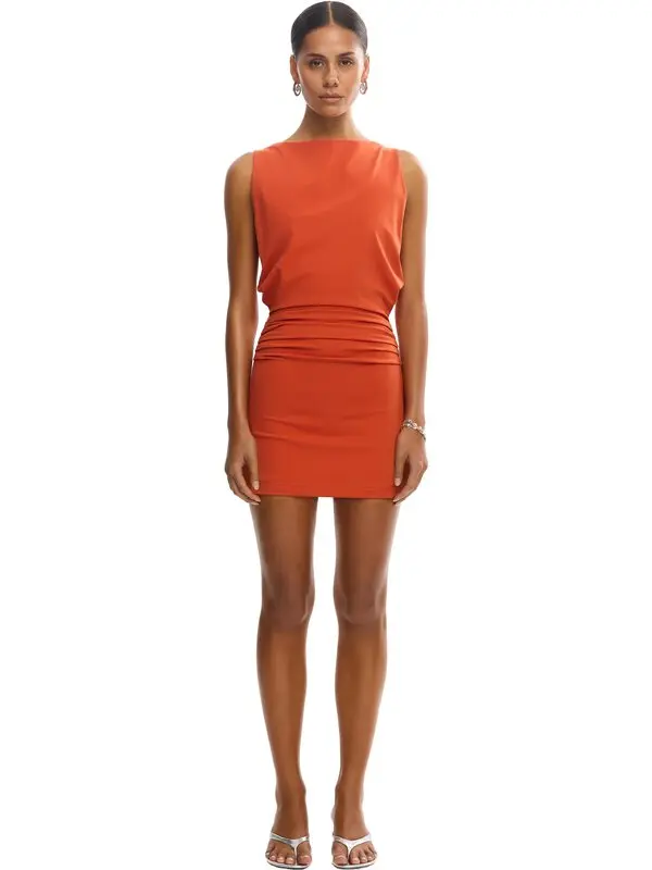 Significant Other Sleeveless Mini Dress - Rust