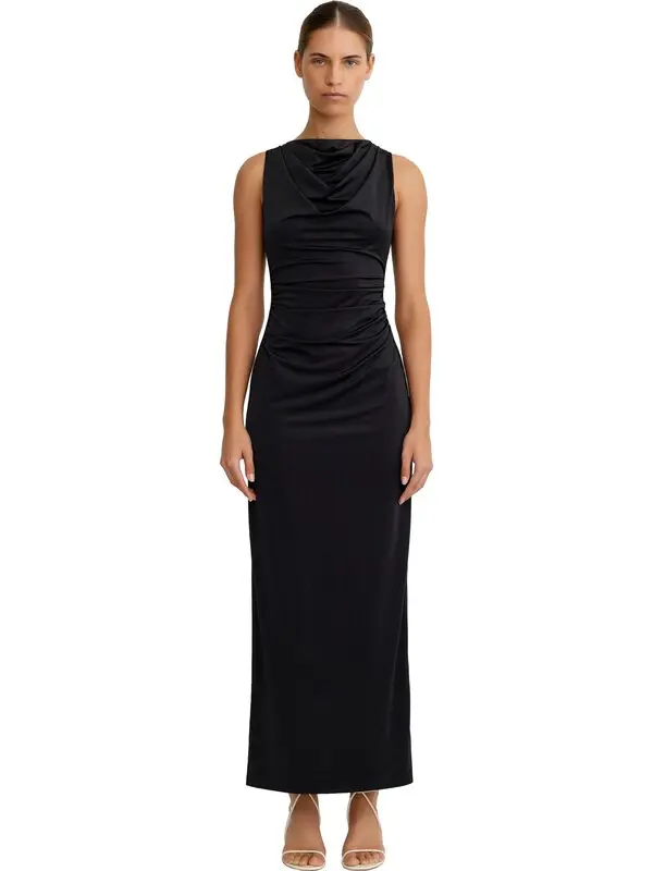 Significant Other Delphine Midi Dress - Black